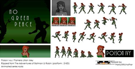 Snes The Adventures Of Batman And Robin Poison Ivy The Spriters