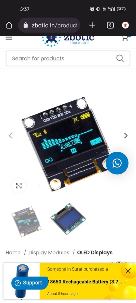 Alternative For 096inch Oled Display Which Consumes Low Power And Can