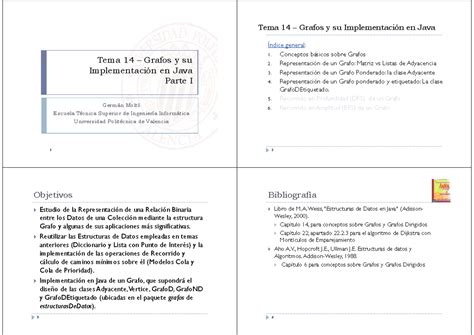 Grafos Y Su Implementaci N En Java Tema Grafos Y Su