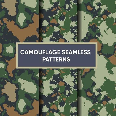 Premium Vector Camouflage Military Seamless Pattern