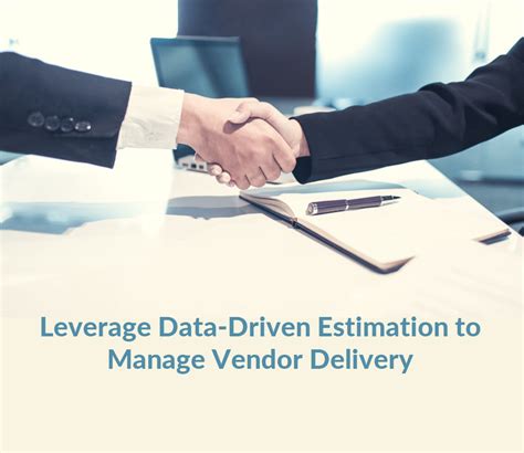 webinar replay leverage data driven estimation to manage vendor