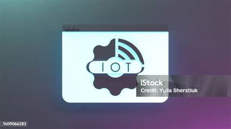 Simbol Logo Benda Internet Neon Konsep Iot Ilustrasi Render 3d Foto Stok Unduh Gambar Sekarang