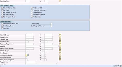SAP Treasure Box Automatic Creation Of PO From PR