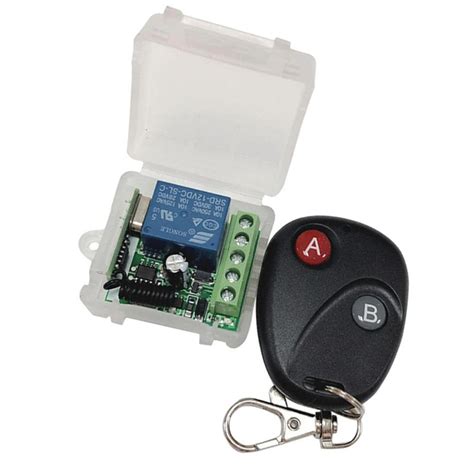 Interruptor Transmisor Con Receptor 1 Vía Rf Dc 12v Para Telemando