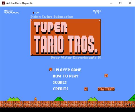 Tuper Tario Tros Title Screen · Issue 8679 · Ruffle Rsruffle · Github