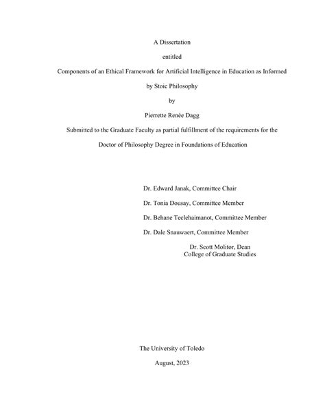 Pdf A Dissertation Entitled Components Of An Ethical Framework For Artificial Intelligence In