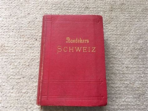 Baedekers Schweiz 1920 Kaufen Auf Ricardo