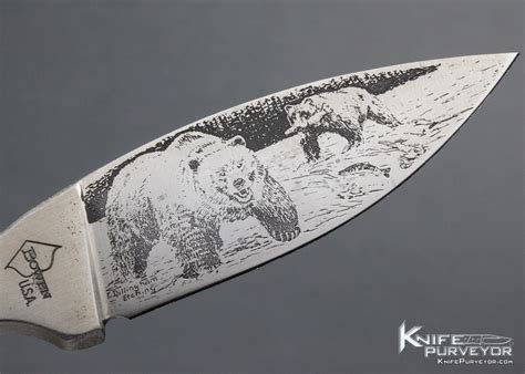 Bowen Usa Tim Dillingham Etching Belt Buckle Knife Knife Purveyor