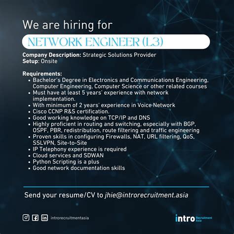 Jhie Quinto On Linkedin Hello Linkedin Sharing This Requirement To