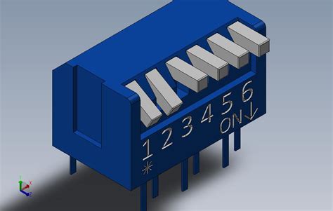 Dp 6钢琴拨码开关solidworks 2015模型图纸免费下载 懒石网