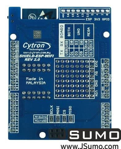 Cytron ESP8266 WiFi Shield Arduino Shields CYTRON JSumo