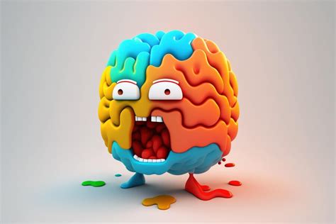 Premium Ai Image Brain Cute Cartoon Healthy Human Anatomy Internal