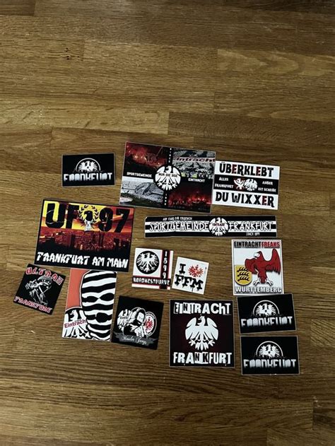 14 X Ultras Eintracht Frankfurt Sticker Neu Gemäss Beschreibung In