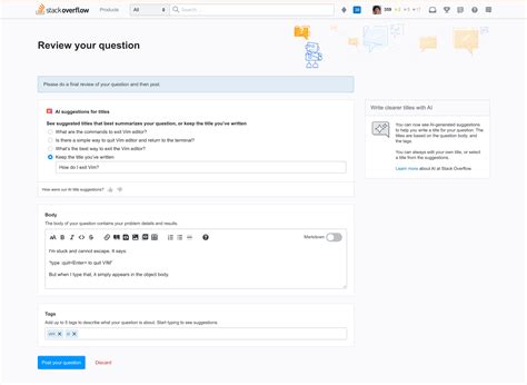Stack Overflow Will Be Testing A Title Drafting Assistant And Wed