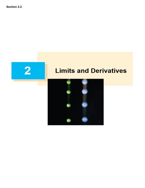 Calculus Limits And Derivatives Textbook Excerpt