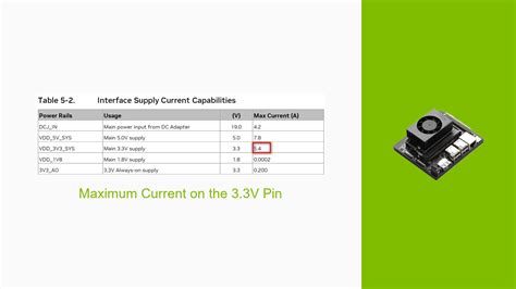 Maximum Current On The 33v Pin Help Docs For Errorsissues On Nvidia Jetson Dev Boards