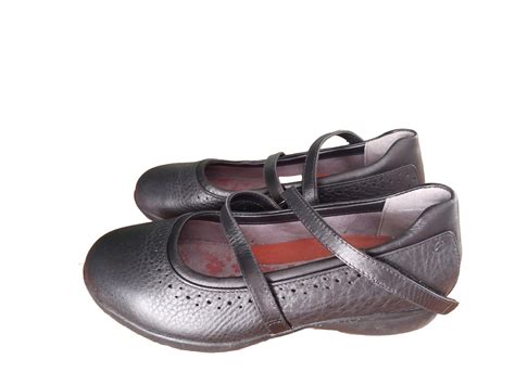 Aravon Jodi Shoes Black Leather Mary Jane Comfort Sho Gem