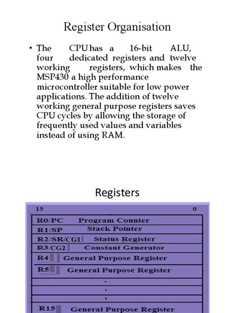 Register Organisation Pdf Pointer Computer Programming Subroutine