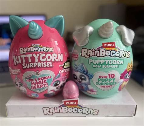 Zuru Rainbocorns Rare 2 Twin Pack With Mini Egg Kittycorn Puppycorn