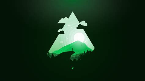 1920x1080 Resolution Green Paradise Minimal 1080p Laptop Full Hd