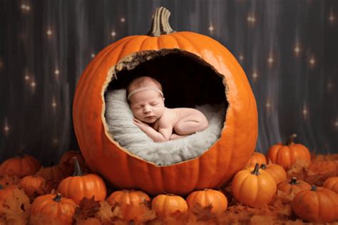 Halloween Pumpkin Newborn Backdrop Graphic By Bundlehub · Creative Fabrica