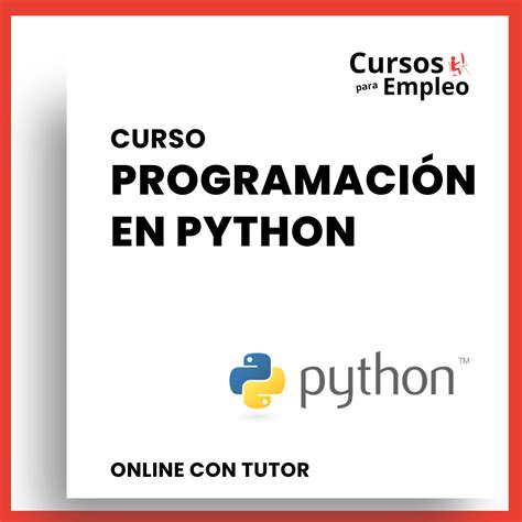 curso de programación en python online y con tutoría