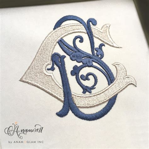 Interlocking Cs Or Sc Monogram Embroidery Design Machine Embroidery