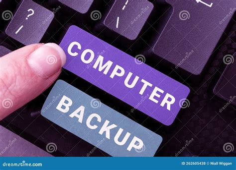 Hand Writing Sign Computer Backup Business Overview The Act Of Copying
