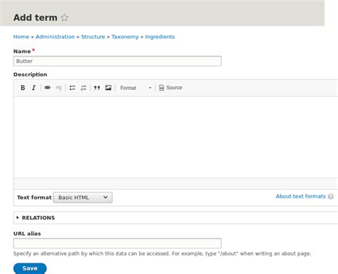 66 Setting Up A Taxonomy Capítulo 6 Setting Up Content Structure Drupal 8 User Guide
