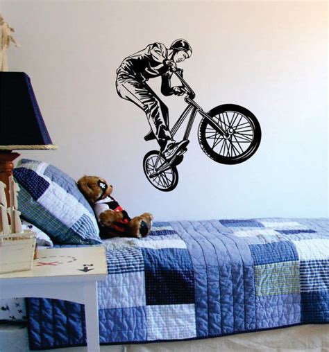 Bmx Biker Version 4 Design Sports Decal Sticker Wall Vinyl Boop Decals