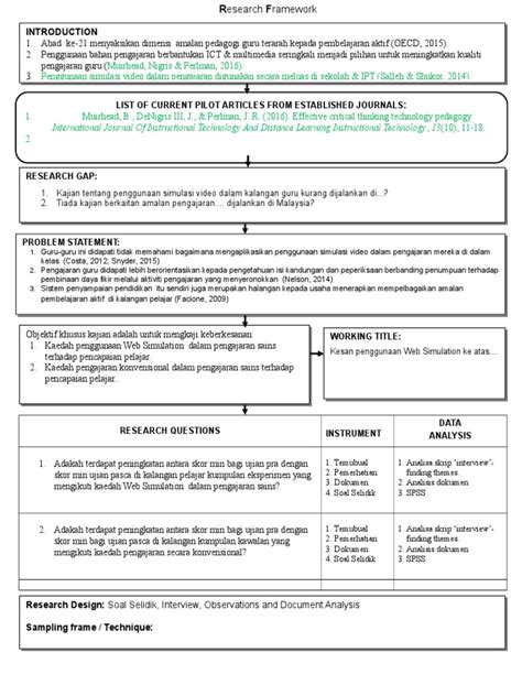 Research Framework Template Doc