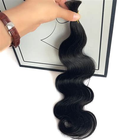 Double Drawn Burmese Body Wave Human Braiding Hair Ywigs