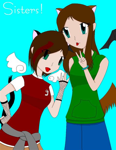 Me And My Sis By Sorasgirl01 Fanart Central