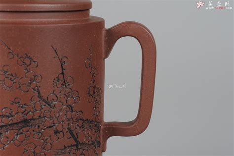 紫砂壶名家作品 助理美术师唐文全手作品 圆础 助理工艺美术师袁德波刻绘 唐文紫砂
