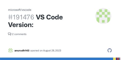 vs code version · issue 191476 · microsoft vscode · github