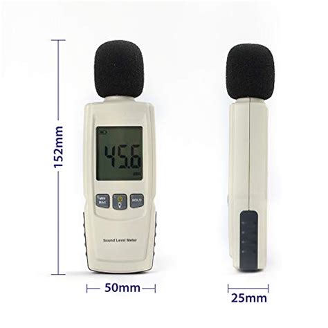 decibel meter sound level reader by lotfancy db spl meter noise detector range 30dba 130dba