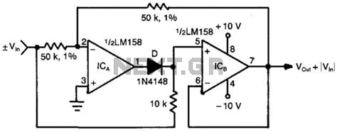 Simple Absolute Value Circuit Under Meters Circuits 14176 Next Gr