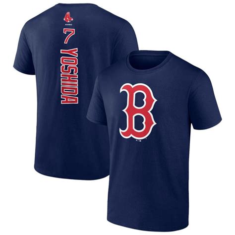 Mlb 吉田正尚 レッドソックス Tシャツ Playmaker ネーム＆ナンバー T Shirt Fanatics ネイビー 23wbsf
