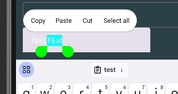 Android How To Change Edittext Pointer Color Not Cursor Stack Overflow