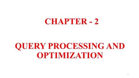 Query Processing Pptx