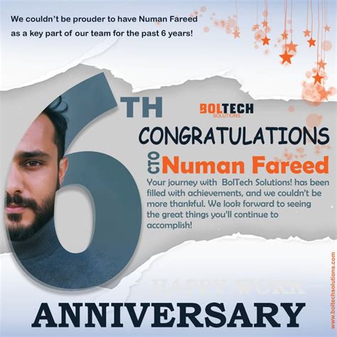 Boltech Solutions On Linkedin Workanniversary Leadership Cto