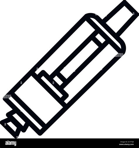 Electronic Cigarette Cartridge Icon Outline Electronic Cigarette