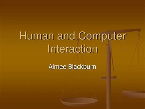 PPT Human And Computer Interaction PowerPoint Presentation Free Download ID 1226059