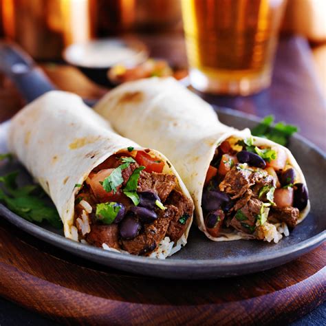 Beef And Bean Burritos