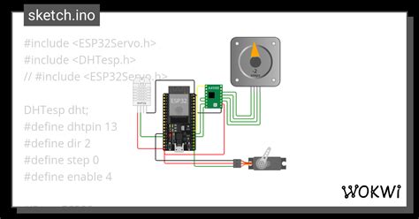 Dht22 And Stepper Motor Wokwi Esp32 Stm32 Arduino Simulator