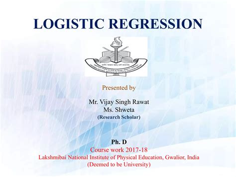 Logistic Regression With Spss Pptx