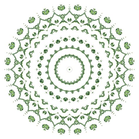Abstract Mandala Pattern With Circle Shape Png