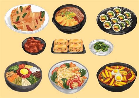 Comida De Rua Tradicional Coreana Comida Popular Coreana Torta De Arroz