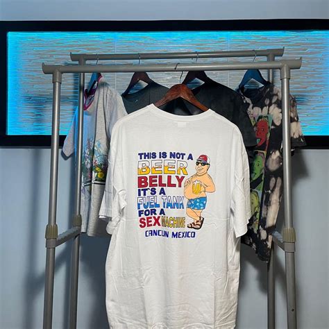 Cancun Beer Belly Sex Machine Tee Mens Fashion Tops And Sets Formal