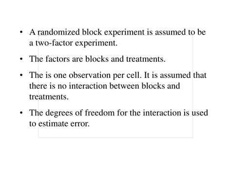 Ppt The Randomized Block Design Powerpoint Presentation Free Download Id 495267